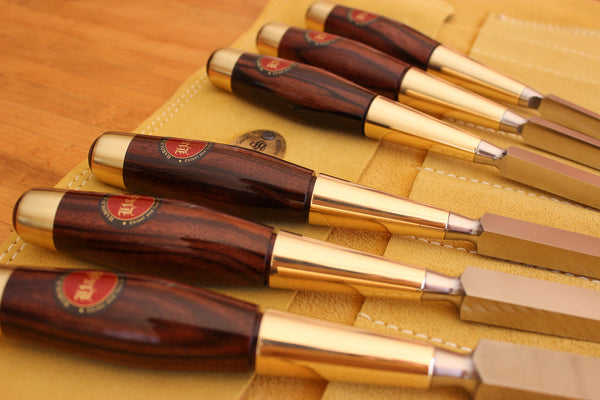 Ebony Mortise Chisels - Set of Six – HNT Gordon & Co. Classic Planemakers Australia