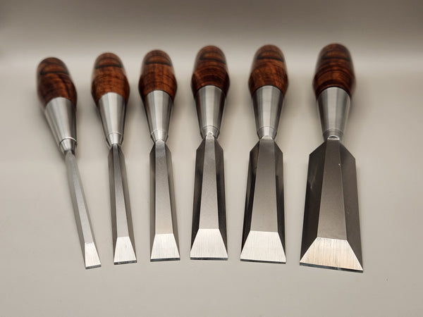 Specialty Ringed Gidgee Bevel Edge Chisel - Set of Six – HNT Gordon ...
